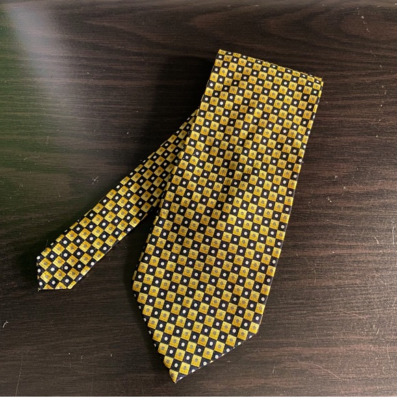 DiMaggio | Accessories | Vintage Yellow Dimaggio Mens Tie | Poshmark
